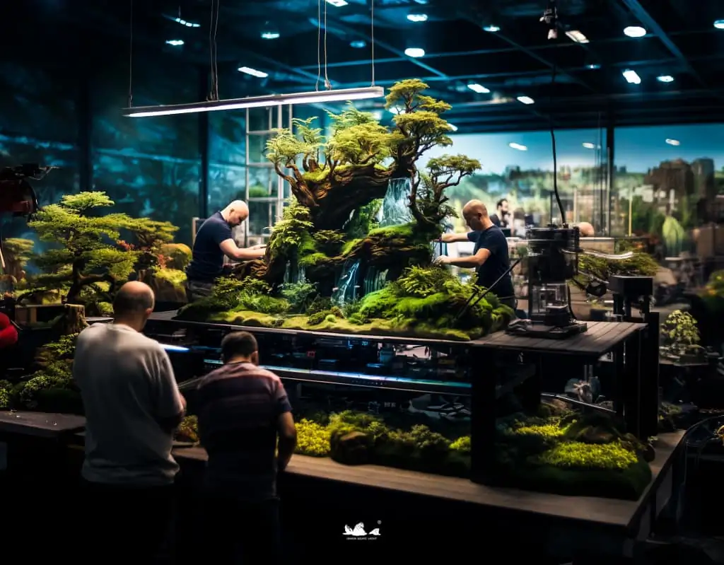 Stunning aquascapes created by AI-generated - Aquarium Libraries